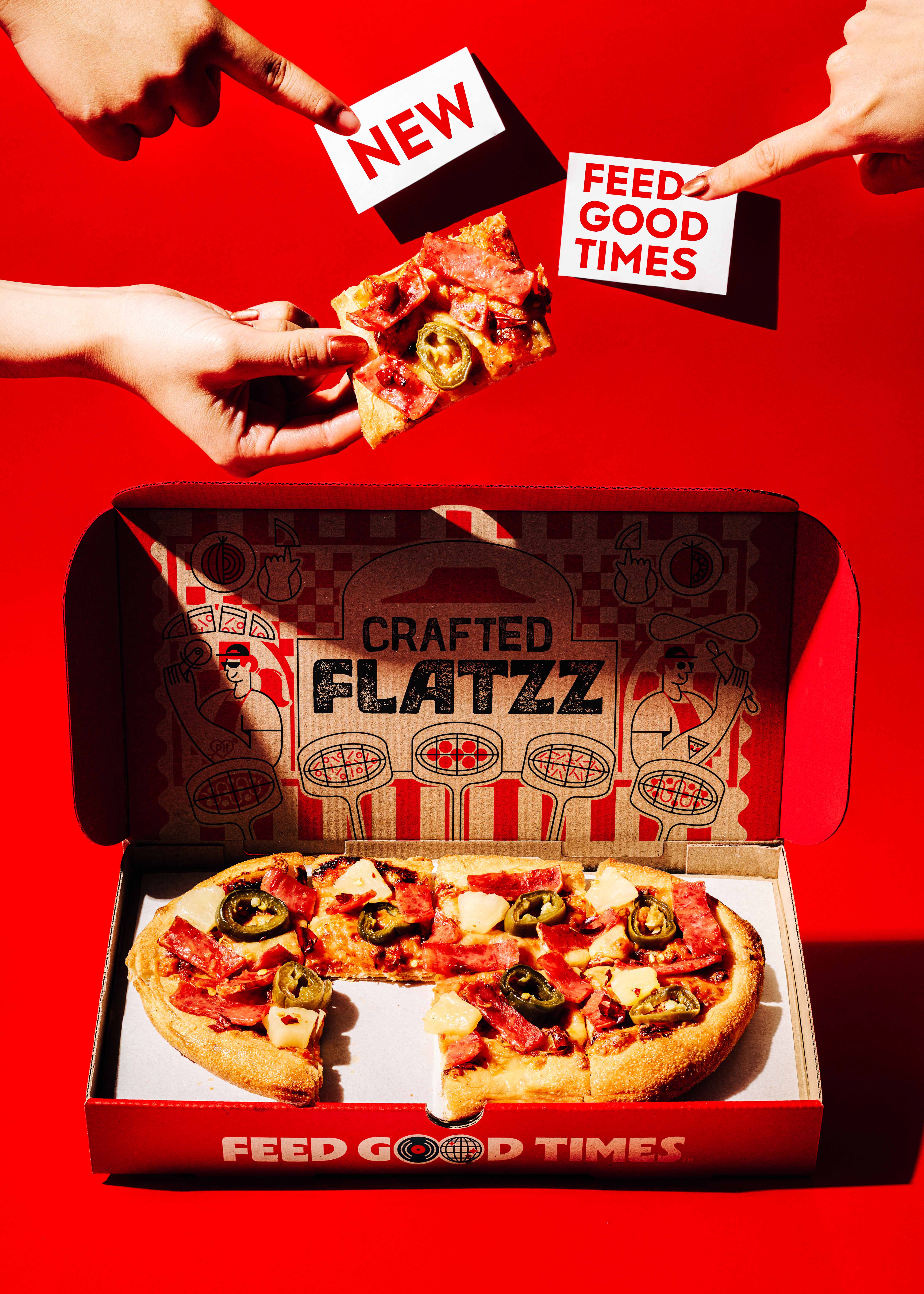 CRAFTED FLATZZ Individual Value Meal, Authentic Taste from USA, with 8 ...